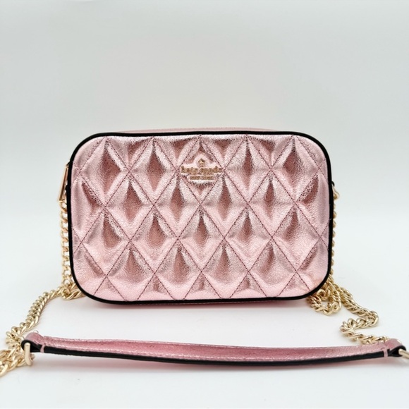 kate spade | Bags | Kate Spade Glimmer Quilted Metallic Crossbody Bag ...